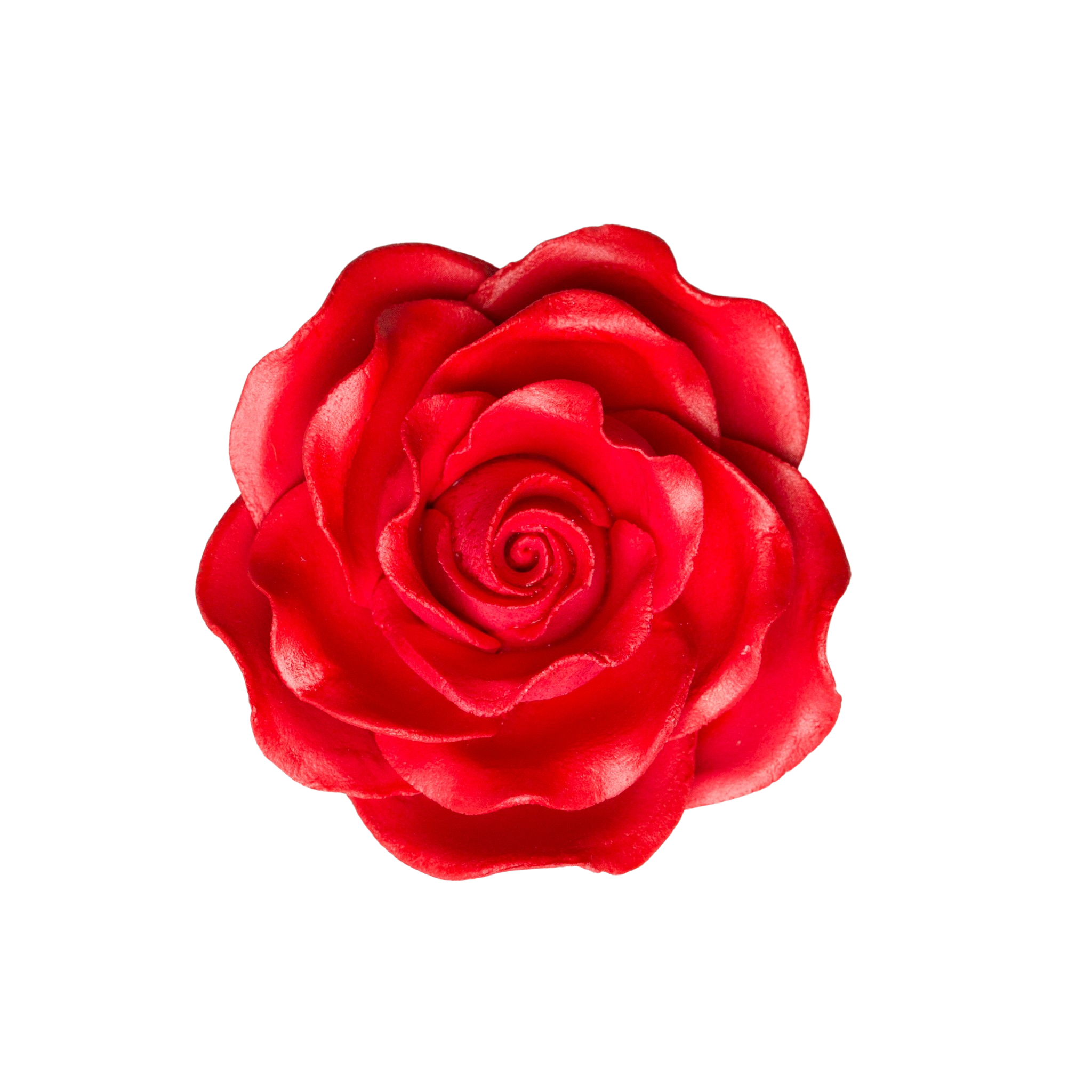 2.5" Queen Elizabeth Rose - Red – Wholesale Sugar Flowers