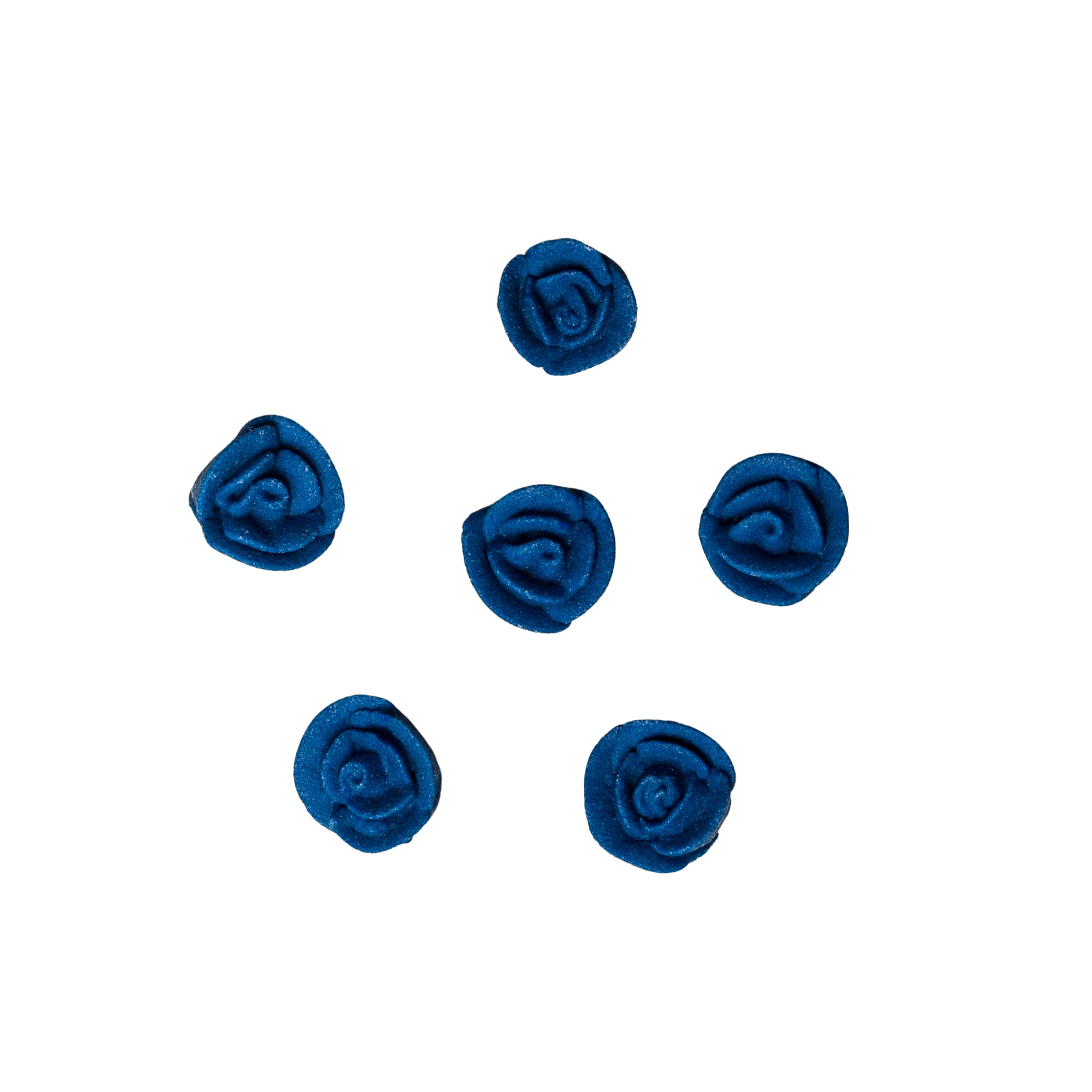 1/2" Mini Classic Royal Icing Rose - Royal Blue – Wholesale Sugar Flowers