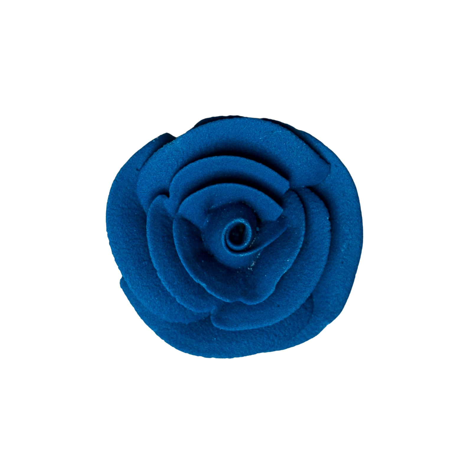 1.5" Large Classic Royal Icing Rose - Royal Blue – Wholesale Sugar Flowers