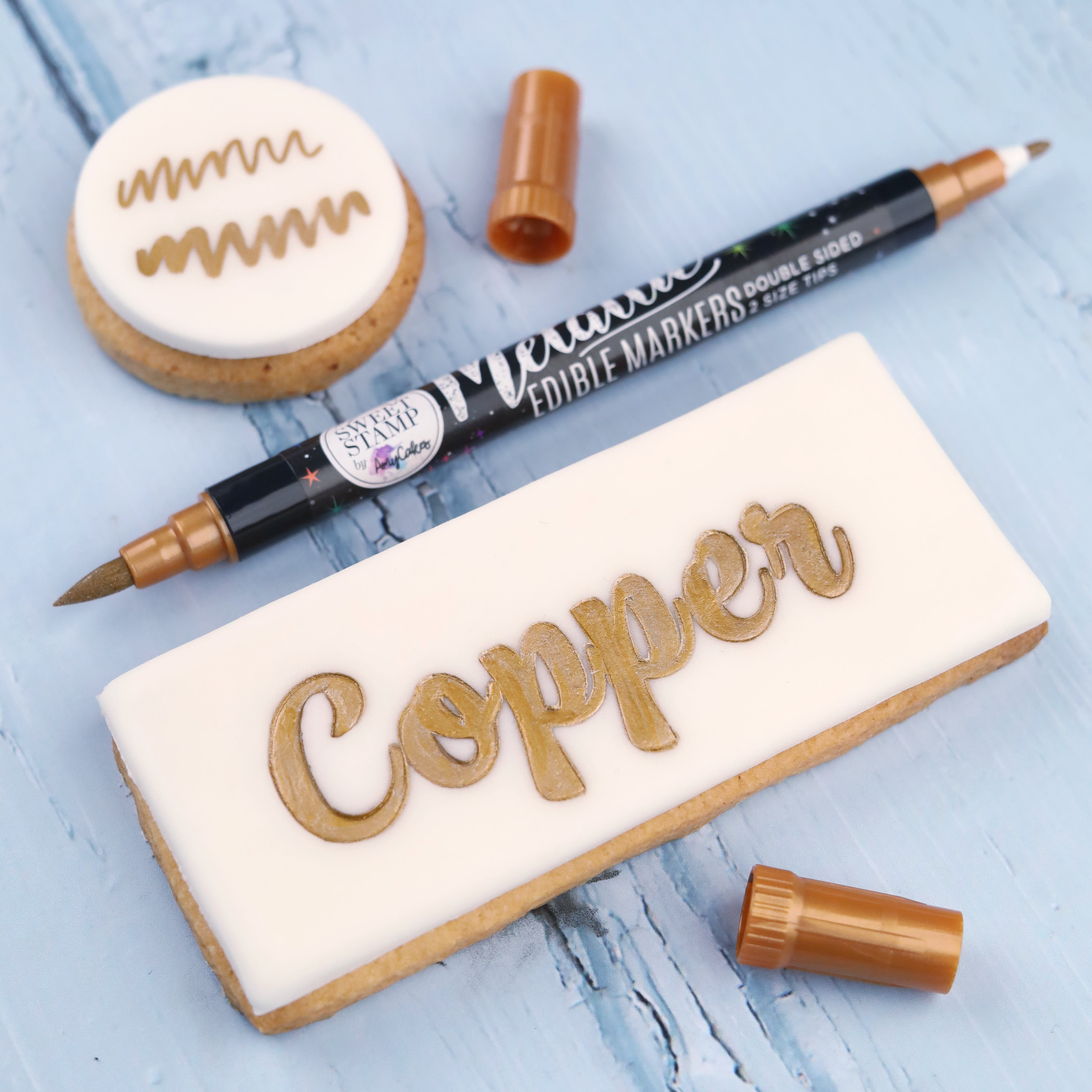 Sweet Stamp Metallic Edible Ink Marker - Copper – Wholesale Sugar Flowers
