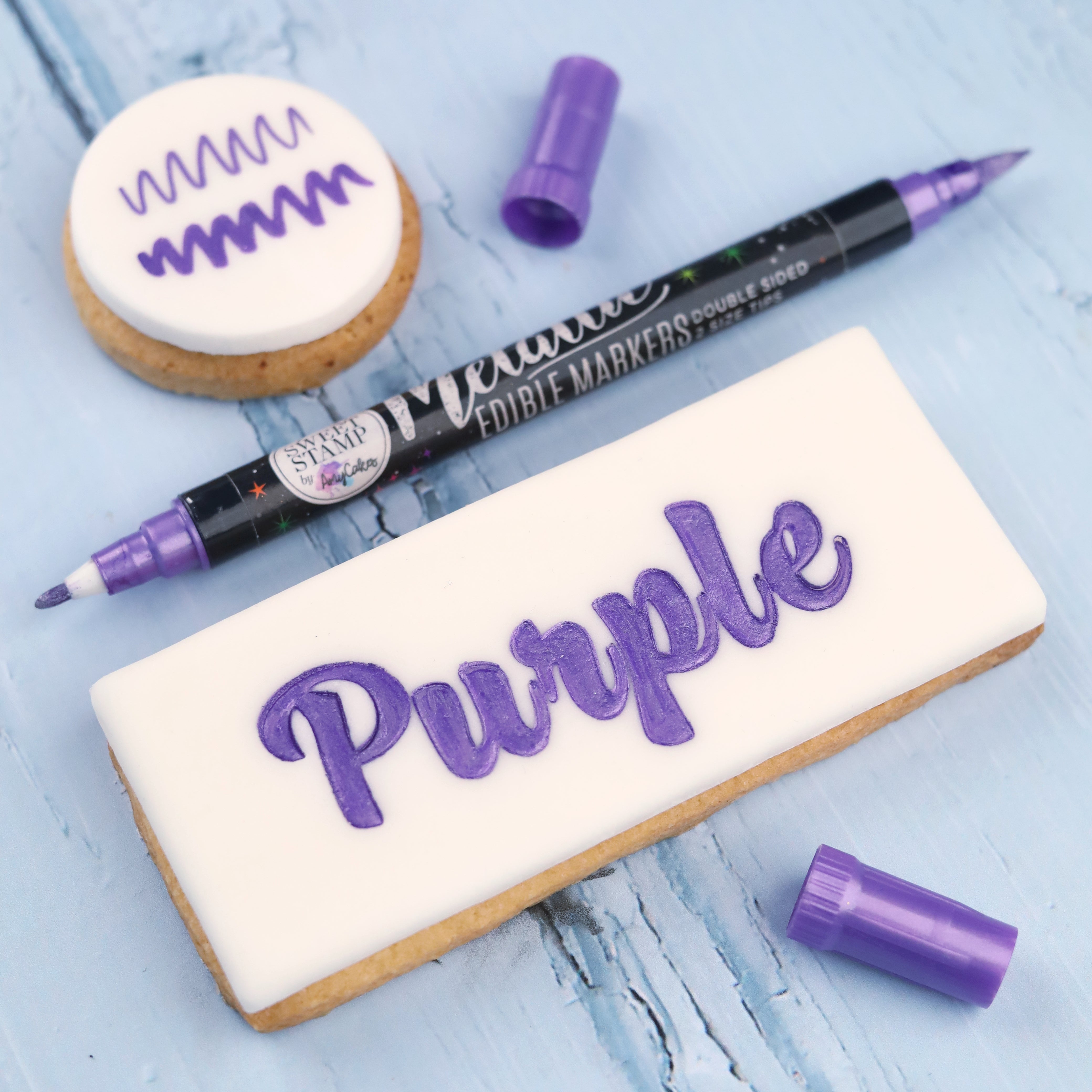Sweet Stamp Metallic Edible Ink Marker - Purple – Wholesale Sugar Flowers
