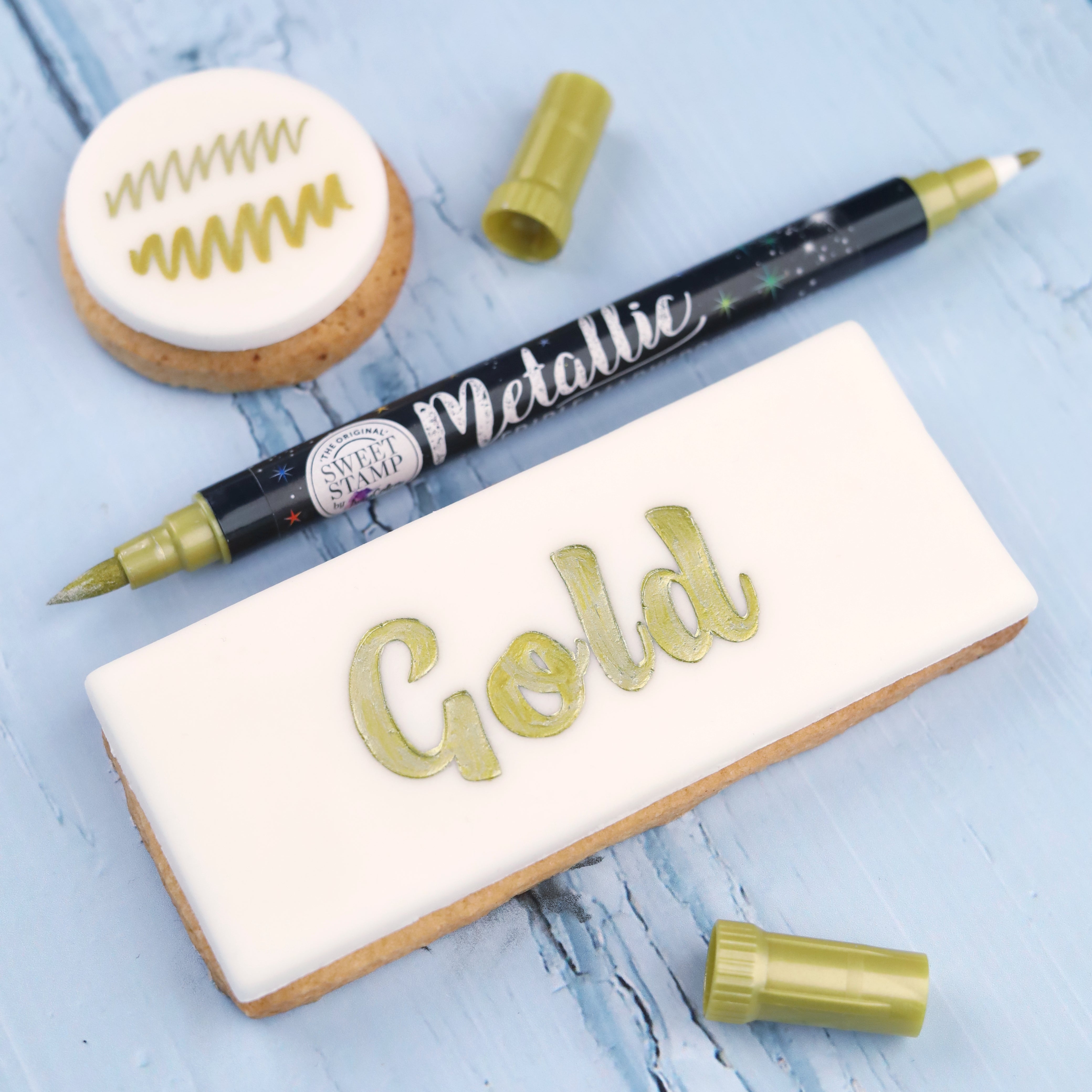Sweet Stamp Metallic Edible Ink Marker - Gold – Wholesale Sugar Flowers