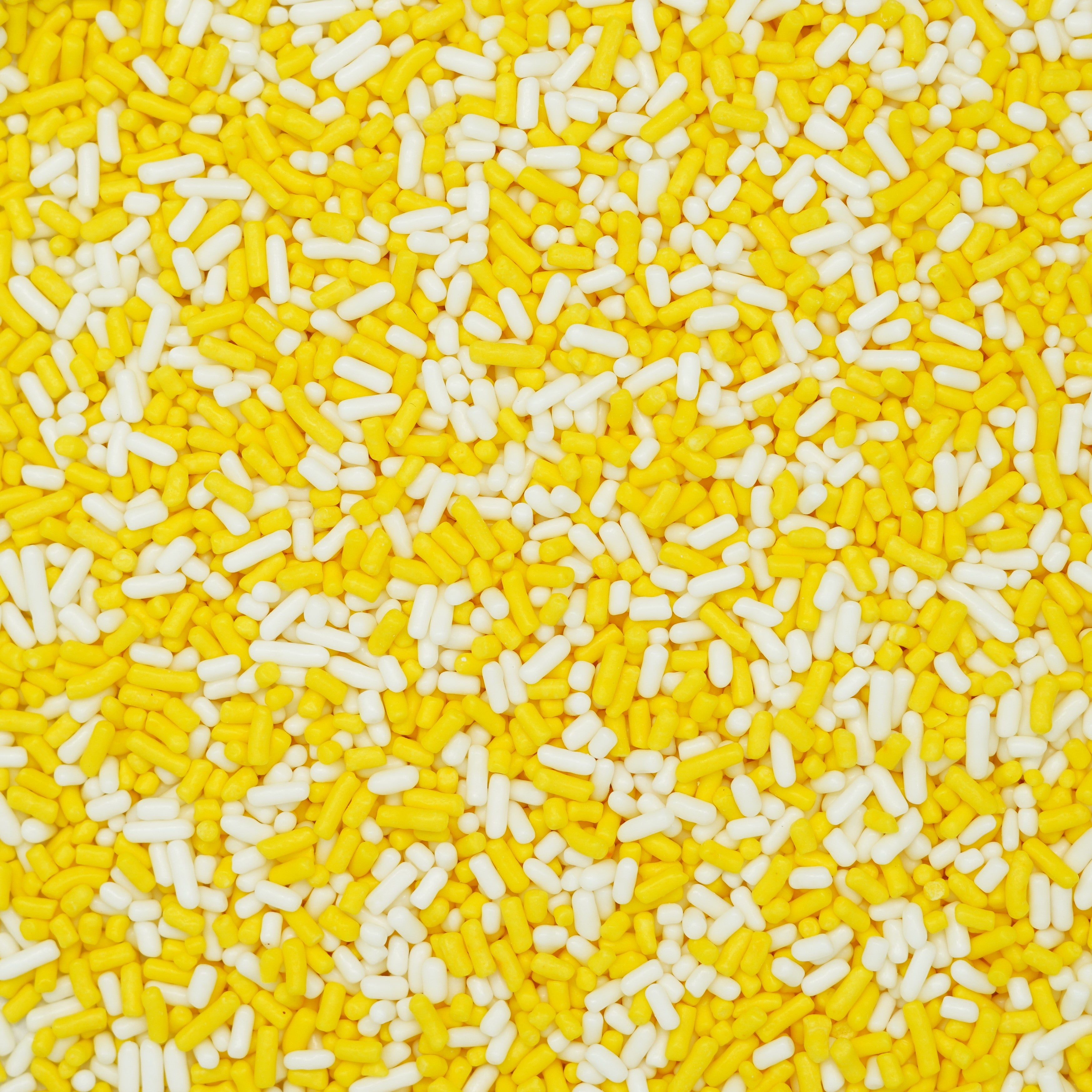 Yellow-White Sprinkles (Jimmies) – Wholesale Sugar Flowers